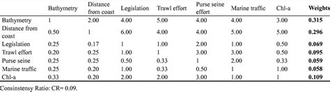 Pair Wise Comparison Matrix And Relative Importance Of Weights