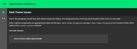 I Cannot Get The Dark Themes To Work · Issue 3298 · Angularcomponents