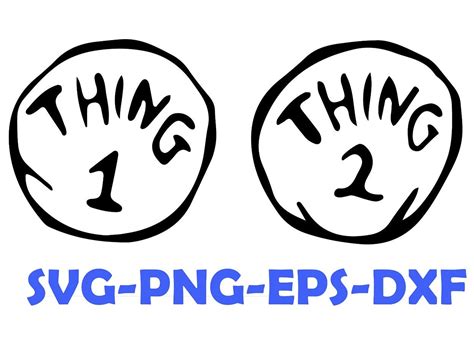 Thing 1 And Thing 2 Printable Images