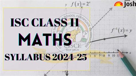 Isc Class 11th Maths Syllabus 2024 25 Download Class 11 Maths Syllabus Download Pdf