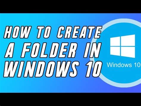 How To Create A Folder In Windows Step By Step YouTube
