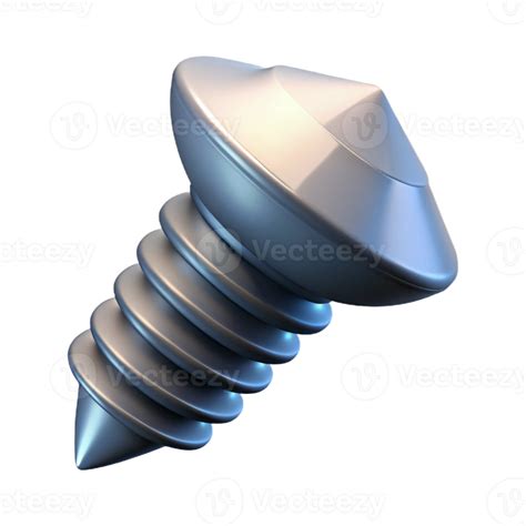 Glorious Energetic Contemporary Geometric Representation Of A Screw Crisp Edges Symmetrical