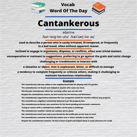 Cantankerous R Vocabwordoftheday