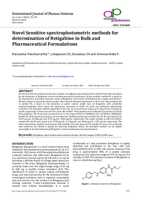 Pdf Development And Validation Of A Novel Colorimetric Method For The