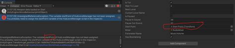 why am i getting unassignedreferenceexception unity engine unity discussions