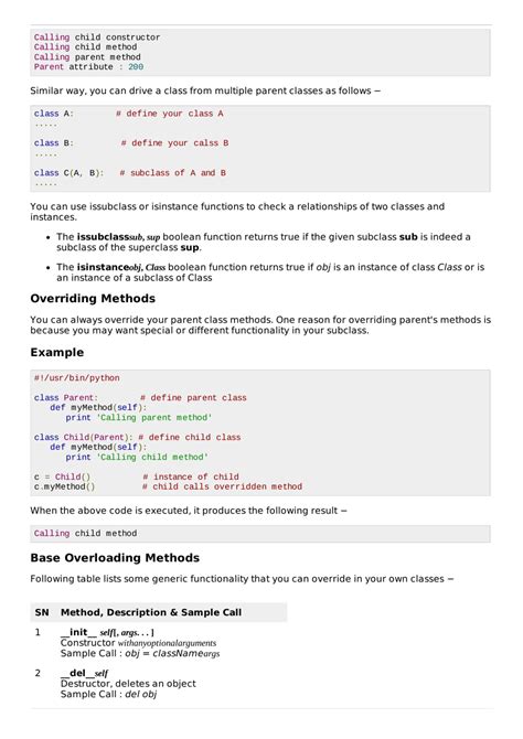 Python Oop Cheat Sheet Download Printable Pdf Templateroller