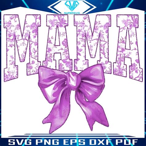 Mothers Day Magic Mama Lavender Ribbon Png