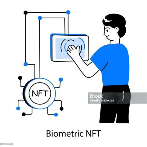 Biometric Nft Stock Illustration Download Image Now Biometrics Blockchain Doodle Istock