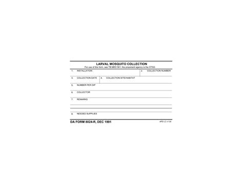 da form 8024 r larval mosquito collection lra forms docs 2023
