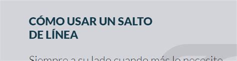 Salto De Línea Html Etiqueta Y Alternativas