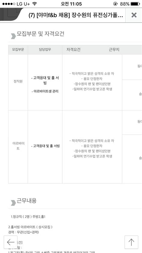 장수원이 하는 식당 알바생 자격 요건 인스티즈instiz 이슈 카테고리