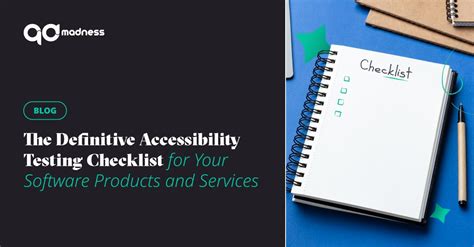The Definitive Accessibility Testing Checklist For Your Software