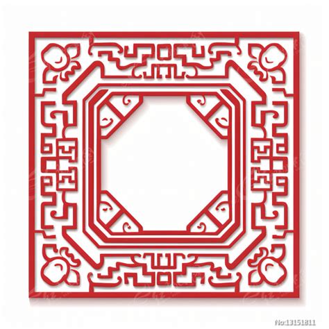 中式正方形边框ai图片下载 红动中国
