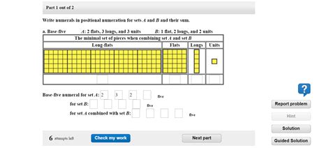 solved part 1 out of 2 write numerals in positional