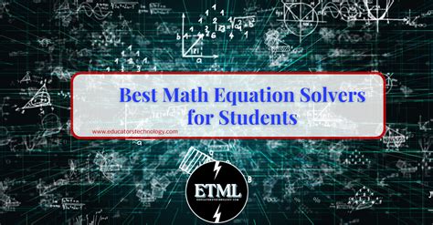 The 7 Best Math Equation Solvers Educators Technology