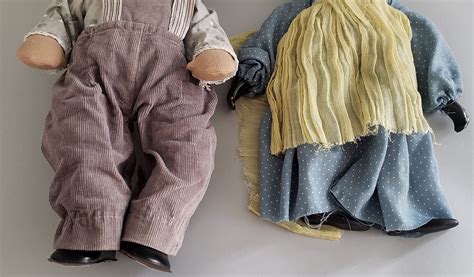 Stupsi Porcelain Dolls Figureines Two Vintage Porcelain Stupsi Dolls