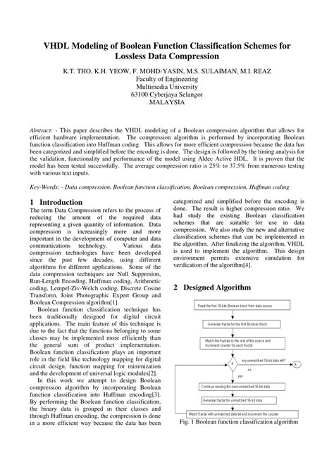 Pdf Hardware Prototyping Of Boolean Function Classification Schemes