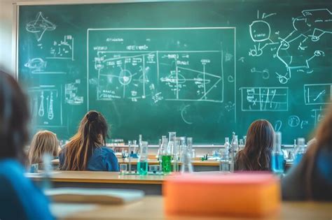 Classroom Science Project With Students And Educational Materials