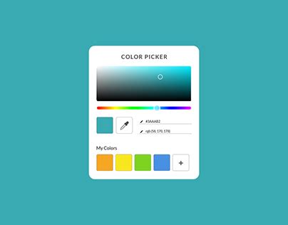 Color Picker Ui Projects Photos Videos Logos Illustrations And Branding On Behance