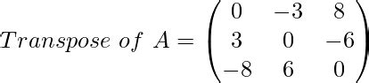 Symmetric Skew Symmetric Matrix Definition Properties FAQs