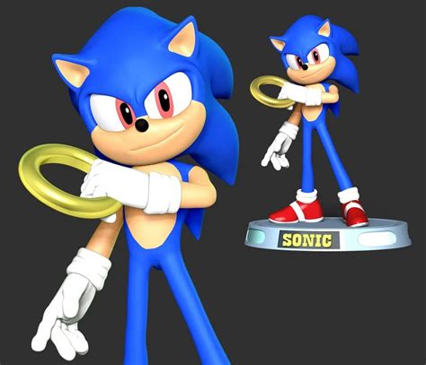 Sonic The Hedgehog 3d Print Model Download Free