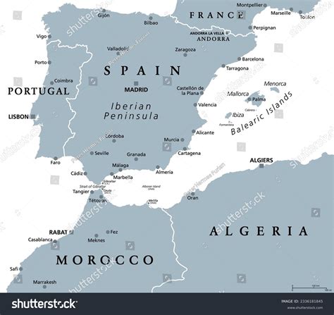 Iberian Peninsula World Map Map Of Iberian Peninsula Map Of The