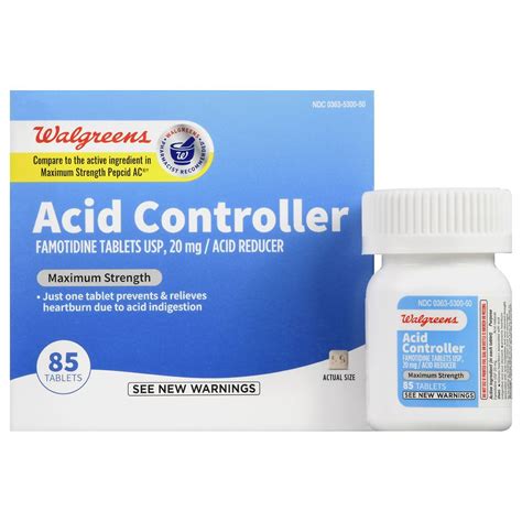 Walgreens Maximum Strength Acid Controller Tablets Walgreens