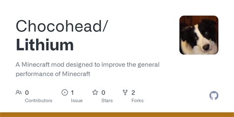 Github Chocoheadlithium A Minecraft Mod Designed To Improve The