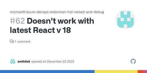 Doesnt Work With Latest React V 18 · Issue 62 · Microsoftazure