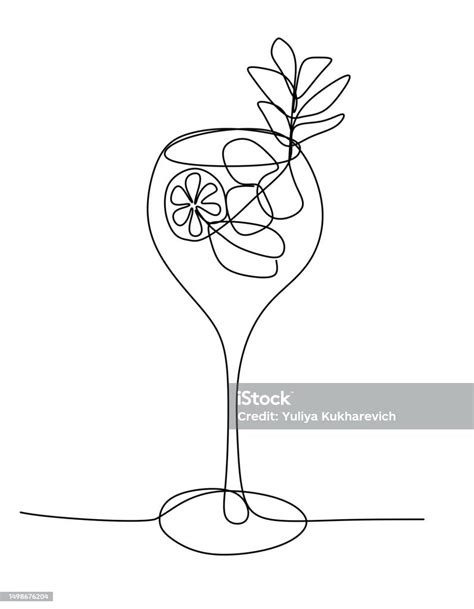 모히토 한 줄 벡터 그리기 연속 라인 라임과 얼음 조각으로 음료를 분리하십시오 디자인 아트 티셔츠 인쇄 바 또는 레스토랑 라벨 엽서 파티 포스터를 위한 손으로 그린 아이콘