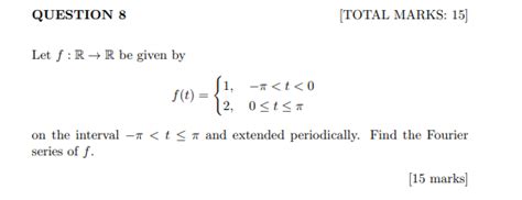 solved question 8 let f rr be given by 1