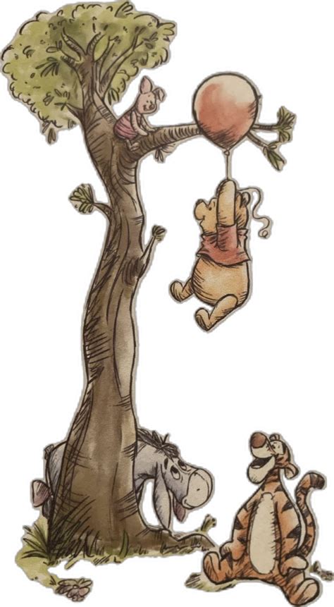 Winnie The Pooh Bees Honey Pot Winnie The Pooh Poster Color Vintage