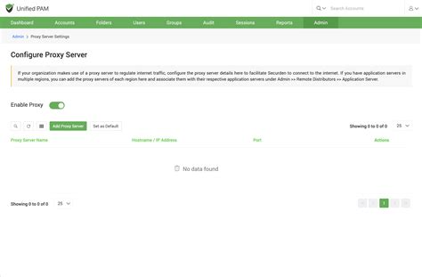How To Configure Proxy Server Settings Unified Pam