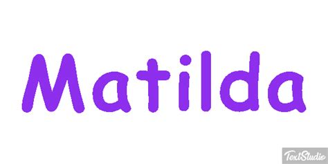 Matilda Name Animated  Logo Designs