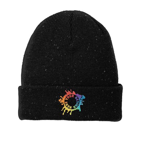 New Era ® Speckled Beanie Embroidery Mato And Hash