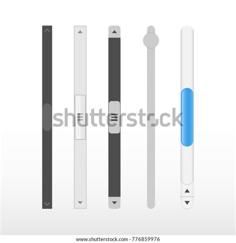 스크롤 막대벡터 웹 Ui 스크롤 요소 스톡 벡터로열티 프리 776859976 Shutterstock