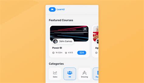 E Learning Ui Design Template E Learning App Ui Uizard