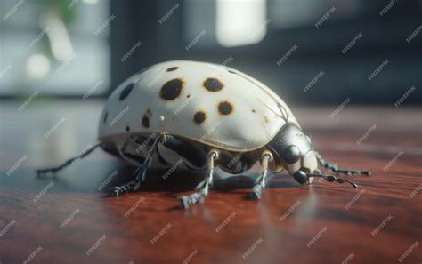 Premium Ai Image A Ladybug With Black Spots On Its Body And The Word Ladybird On The Bottom