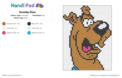 Scooby Doo Fuse Bead Pattern Kandi Pad Kandi Patterns Fuse Bead