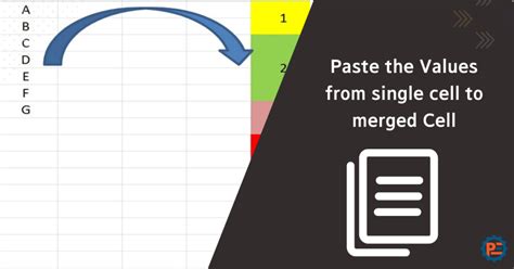 Paste Values From Single Cell To Merged Cell In Excel