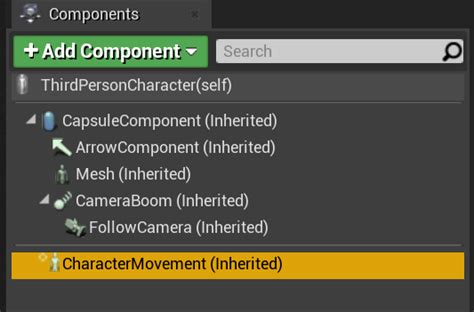Character Movement Component Unreal Engine 427 Documentation Epic