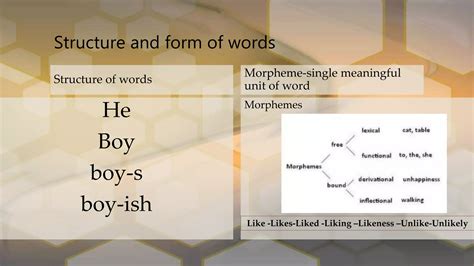 morphology subfield of linguistics pptx
