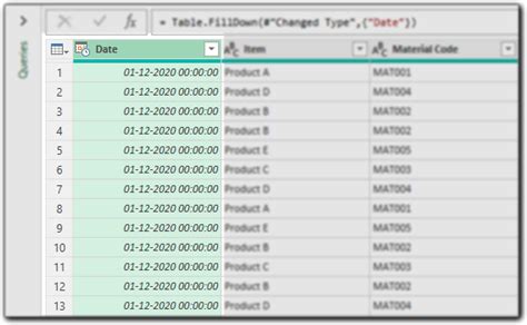 Using Fill Down Or Fill Up In Excel Power Query Excel Unlocked