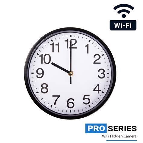 4k Ultra Hd Wifi Pro Series Wall Clock Hidden Camera Spygeargadgets