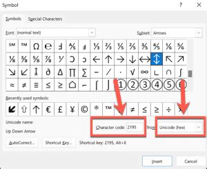 How To Type Arrows In Word