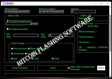 bitcoin flashing software prank with fake btc