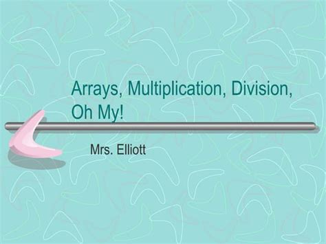 Arrays Ppt