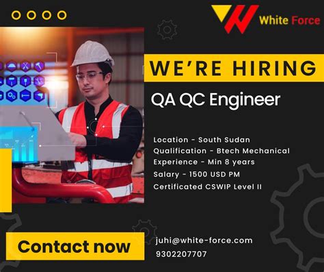 White Force Group On Linkedin Qaengineer Qcengineer