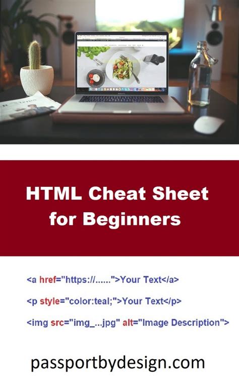 HTML Shortcut Codes For Beginners Passport By Design