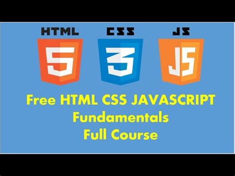 HTML CSS JAVASCRIPT Full Course HTML CSS JAVASCRIPT Tutorial For Beginners YouTube